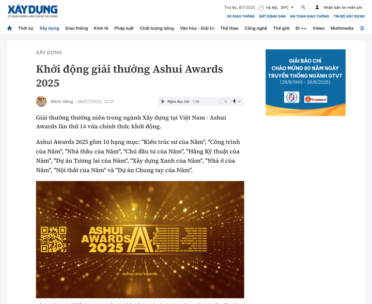 Truyền thông 2025 - Ashui Awards