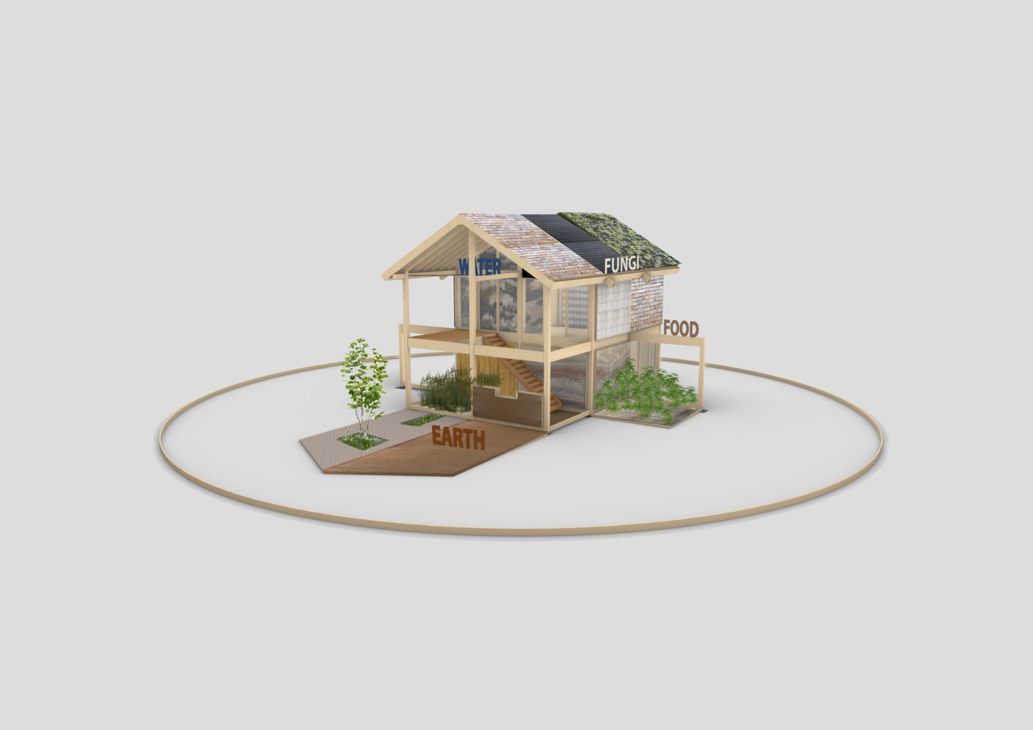 The Exploded View Beyond Building - ngôi nhà làm từ 100 vật liệu tự ...