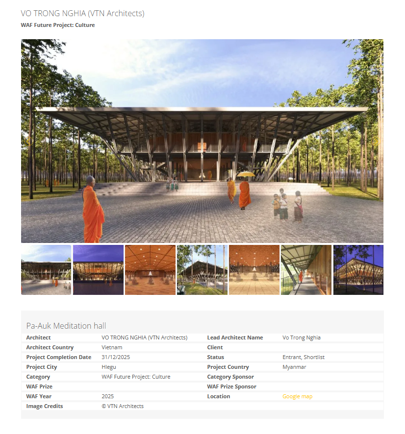 6 công trình của VTN Architects lọt vào chung kết Liên hoan kiến trúc thế giới - WAF 2025 ...